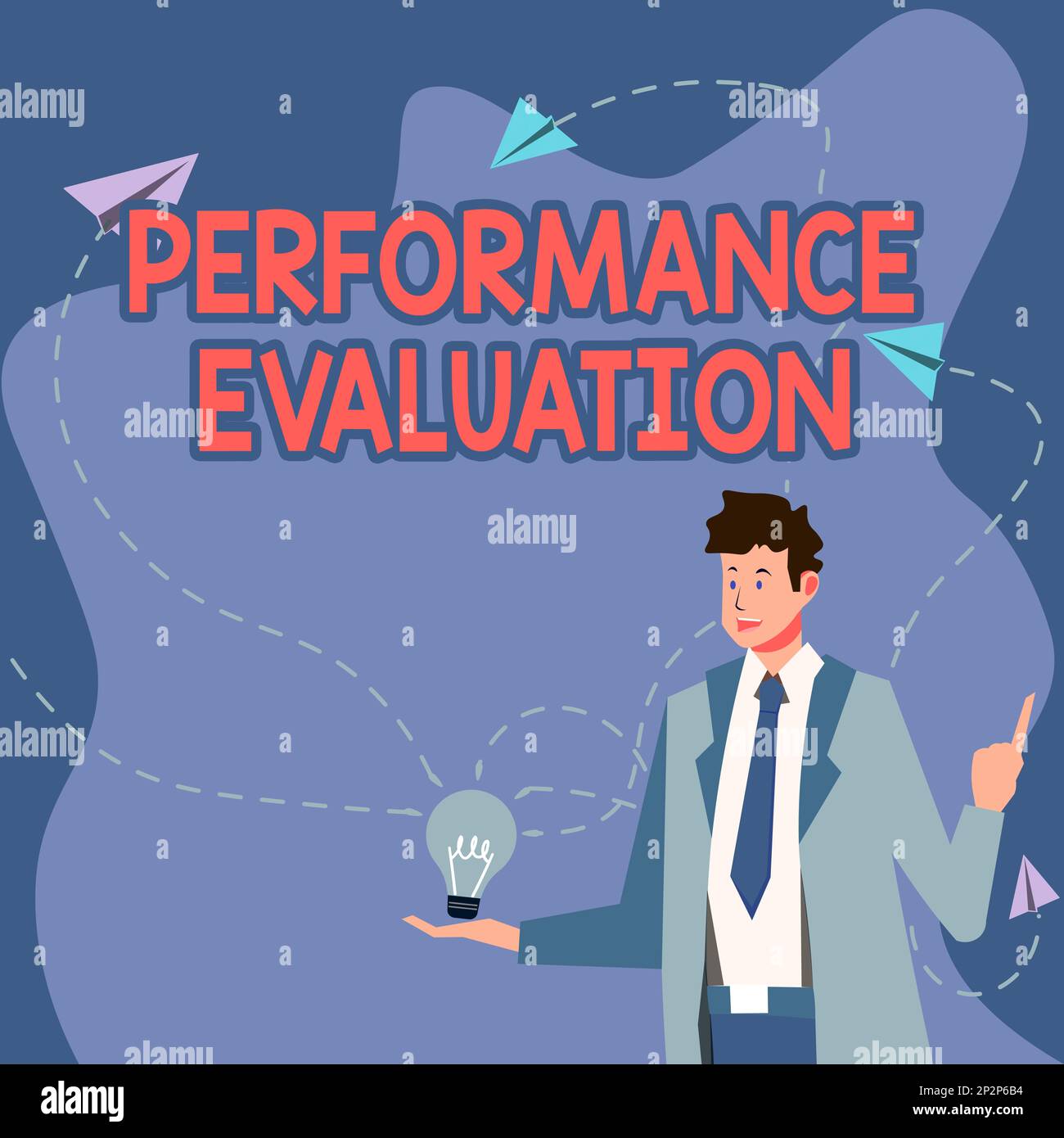 Conceptual display Performance Evaluation. Business showcase the development and action planning ...