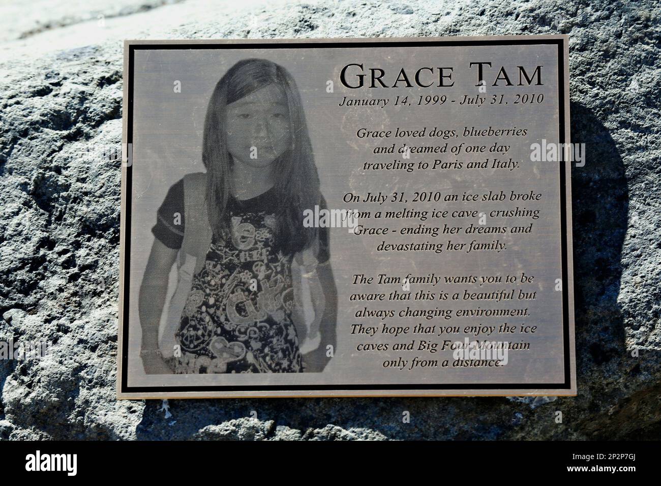 This July 31, 2014 photo, shows a plaque at the site of the Big Four ...
