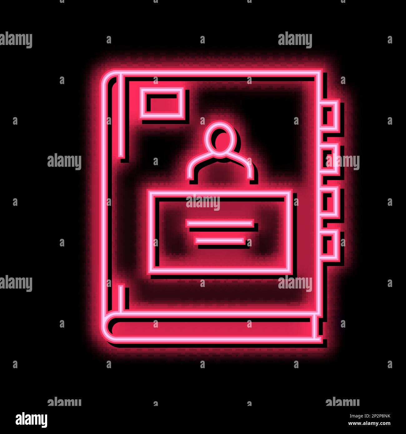 pupil notebook neon glow icon illustration Stock Vector Image & Art - Alamy