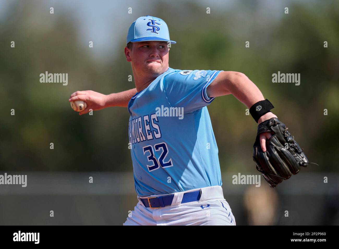 Indiana State Sycamores pitcher Cole Gilley (32) during an NCAA ...