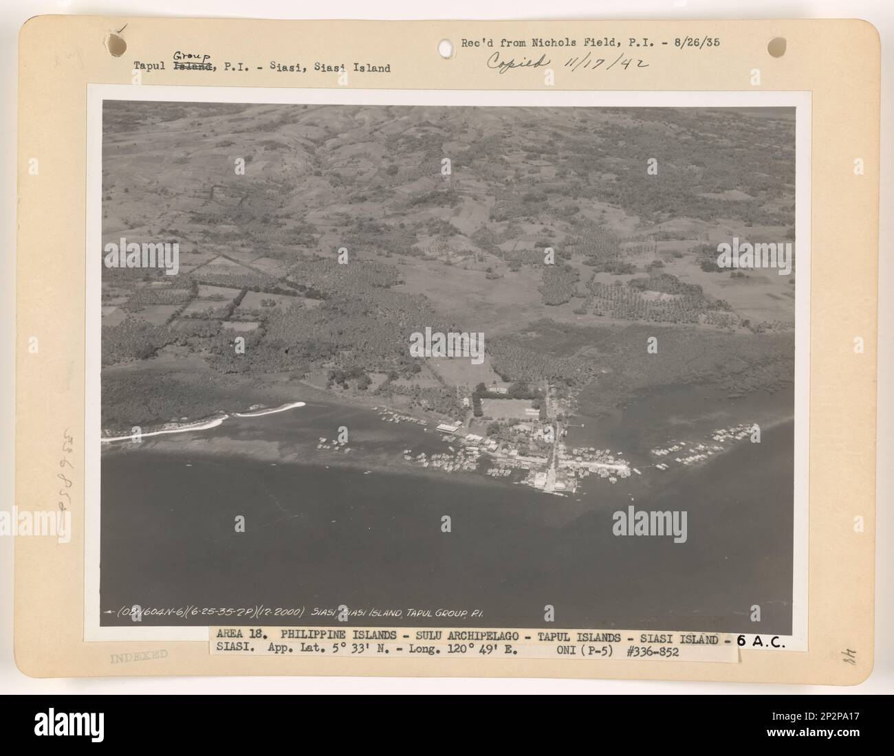 Philippine Island - Tapul Group, Aerial Photograph Stock Photo - Alamy