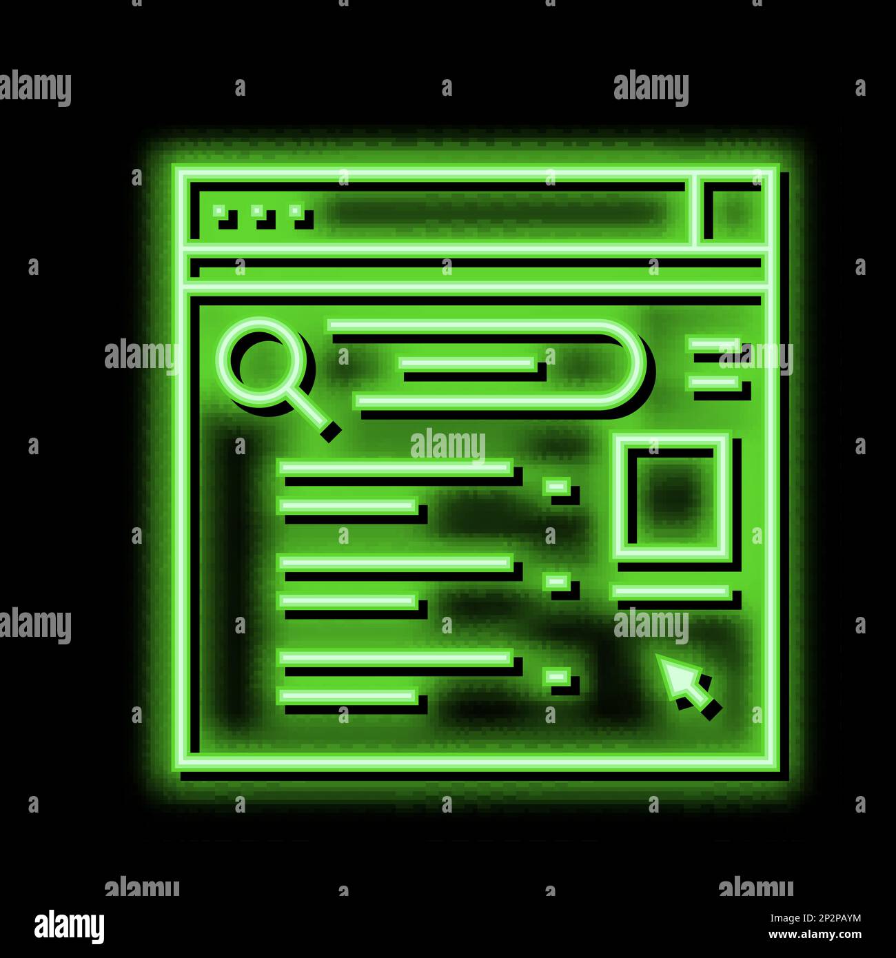 internet mens leisure neon glow icon illustration Stock Vector Image ...