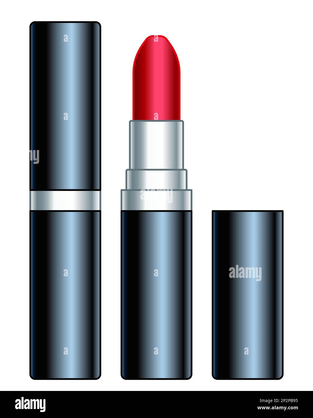 Illustration of a red lipstick Stock Vector Image & Art - Alamy