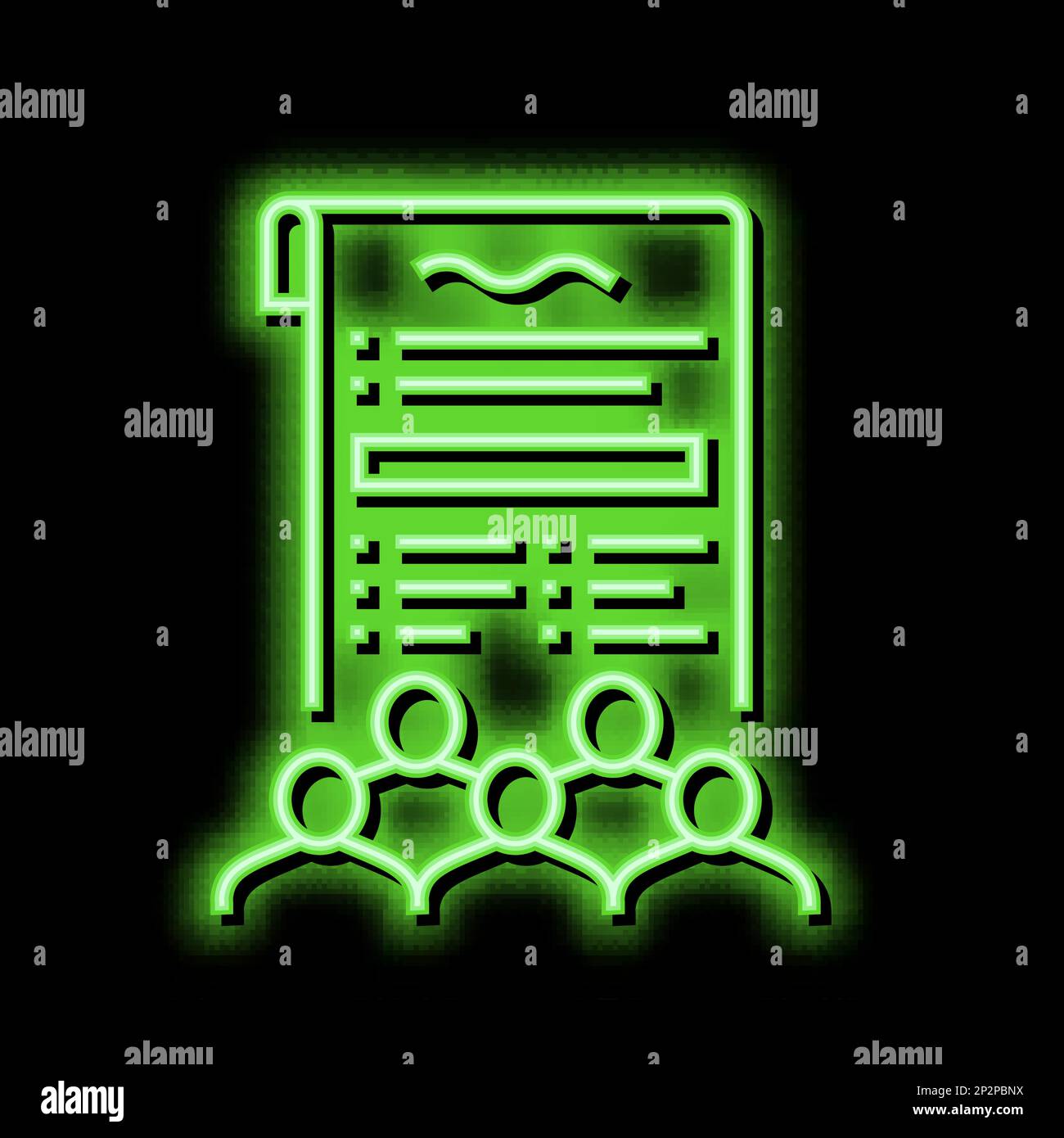 social norms law dictionary neon glow icon illustration Stock Vector ...