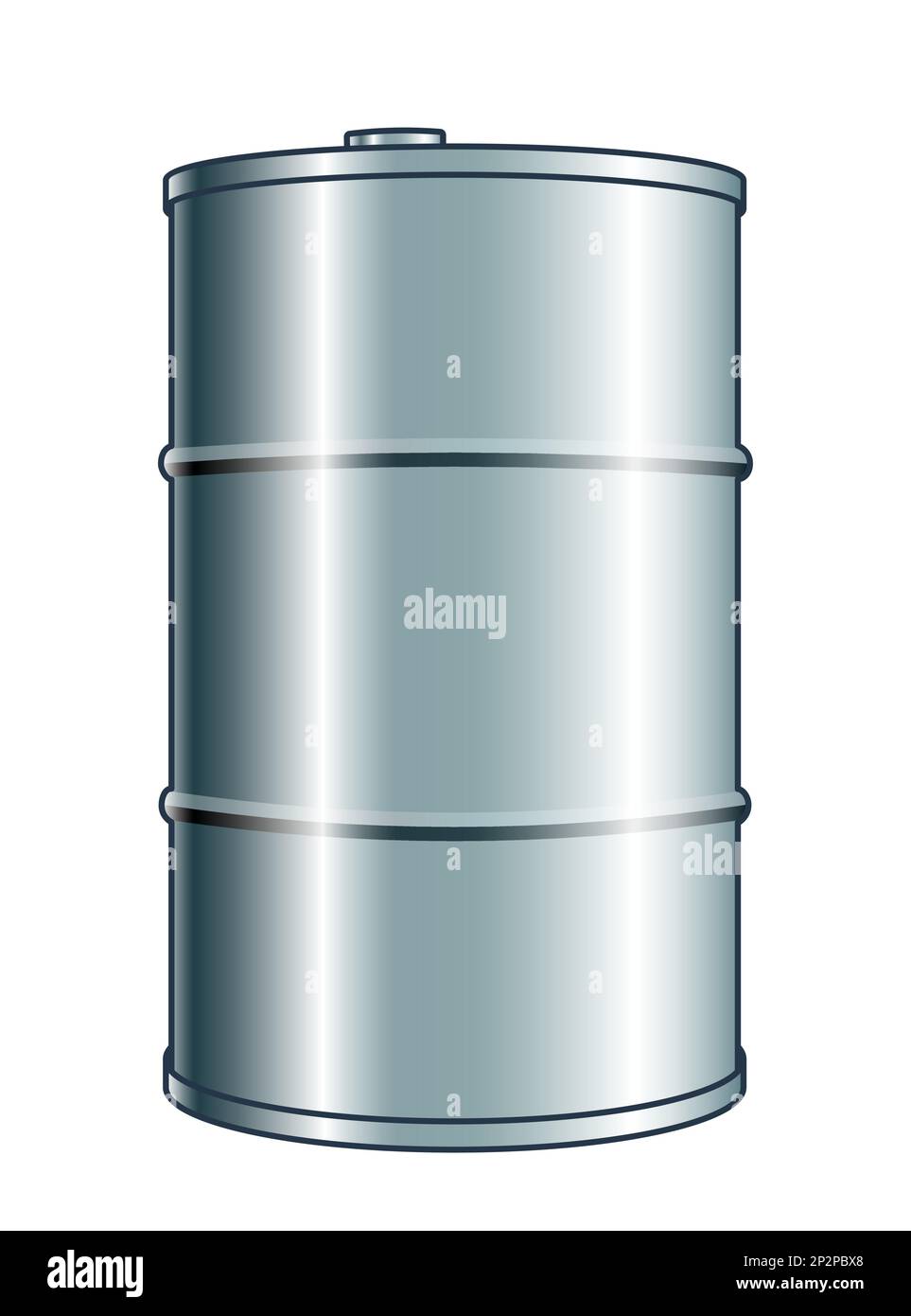 Illustration of a cylindrical metal barrel Stock Vector Image & Art - Alamy