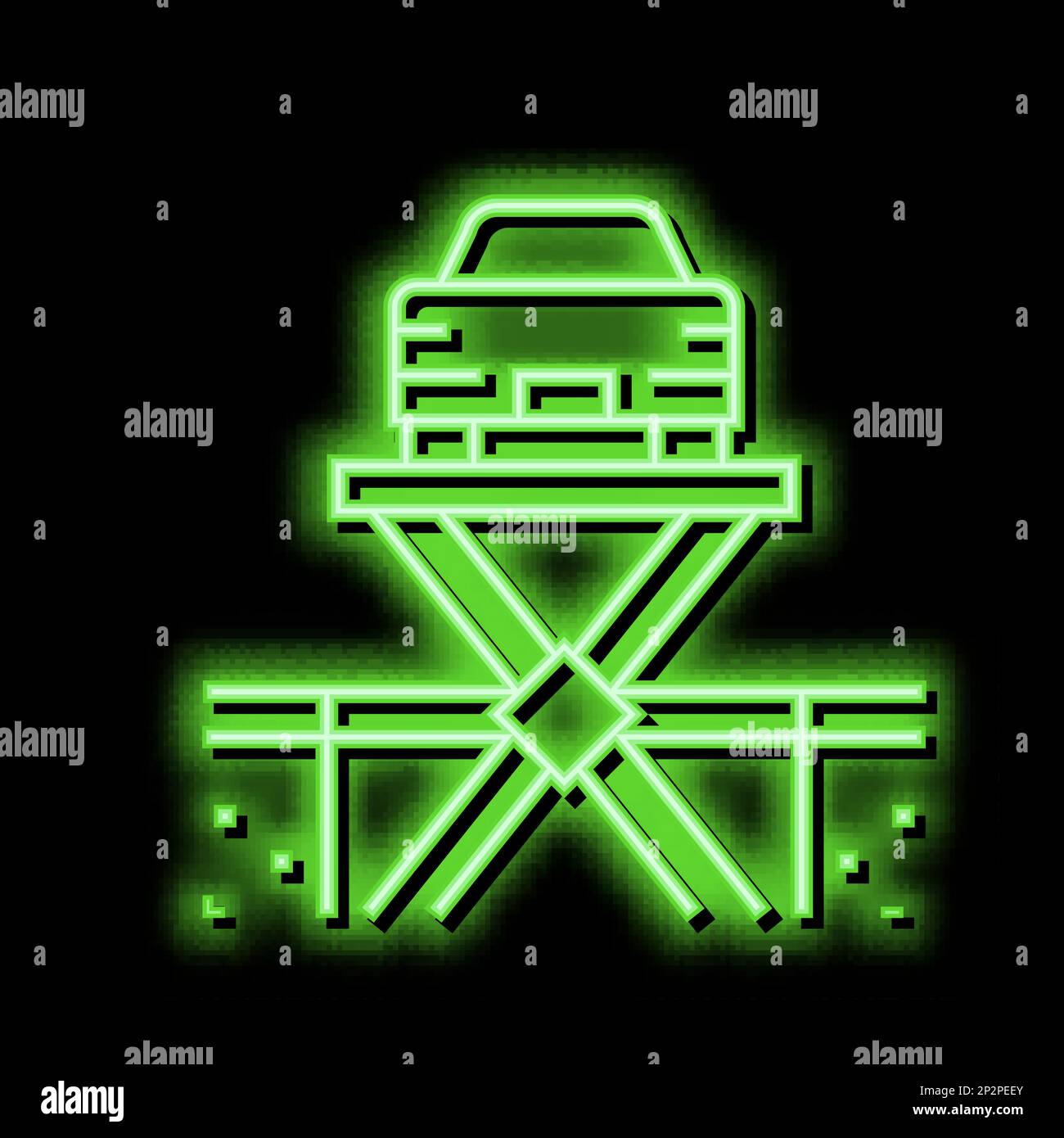 lift equipment parking neon glow icon illustration Stock Vector Image ...