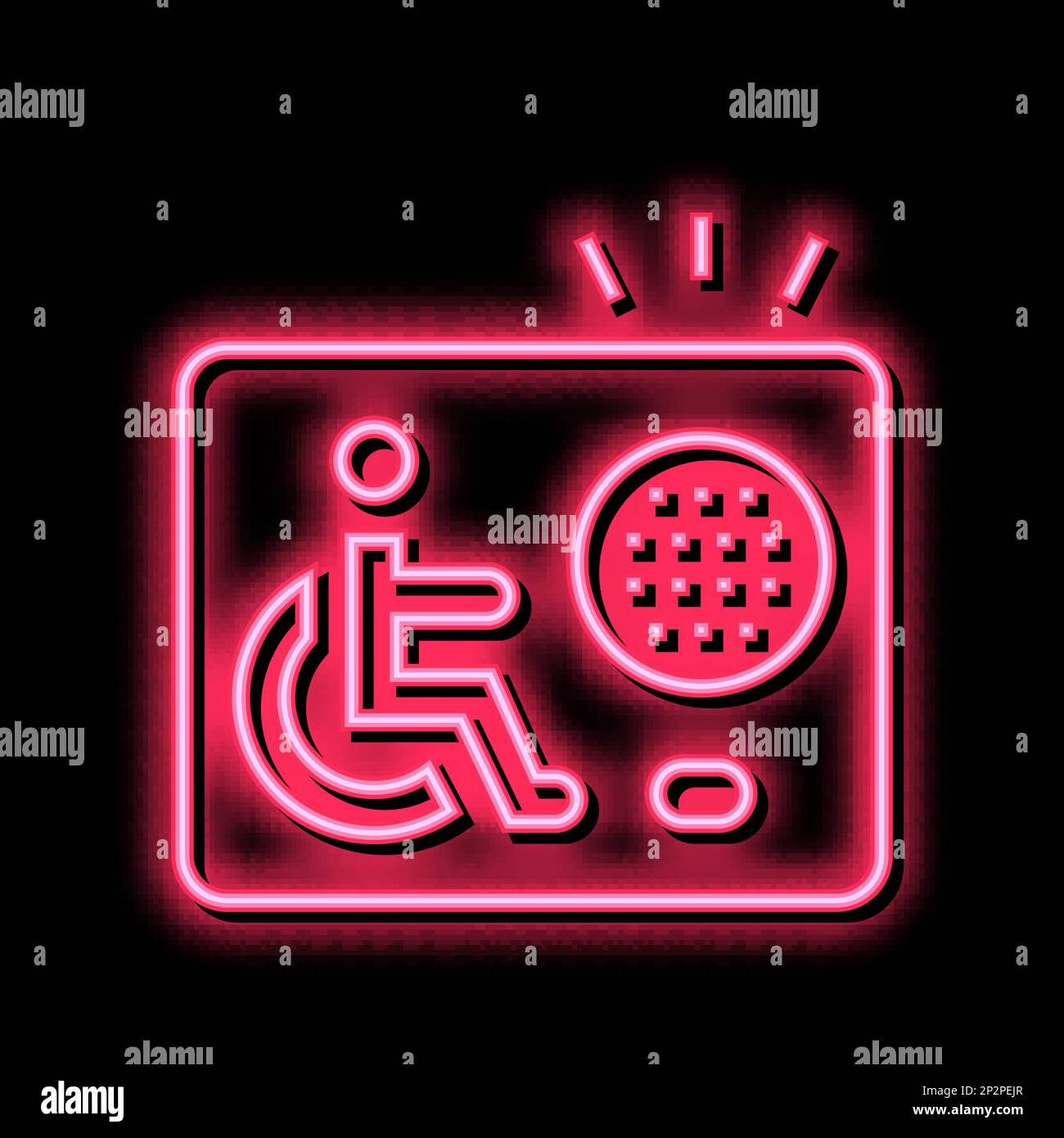 communication device for disabled color icon vector illustration Stock ...
