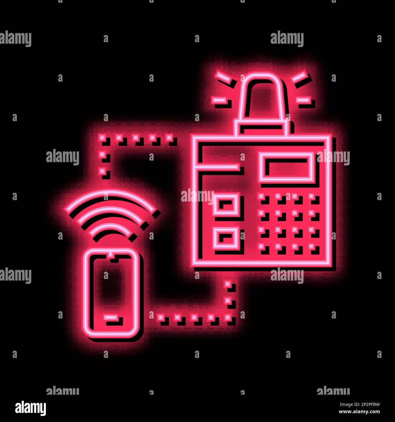 Fire alarm system panel Stock Vector Images - Alamy