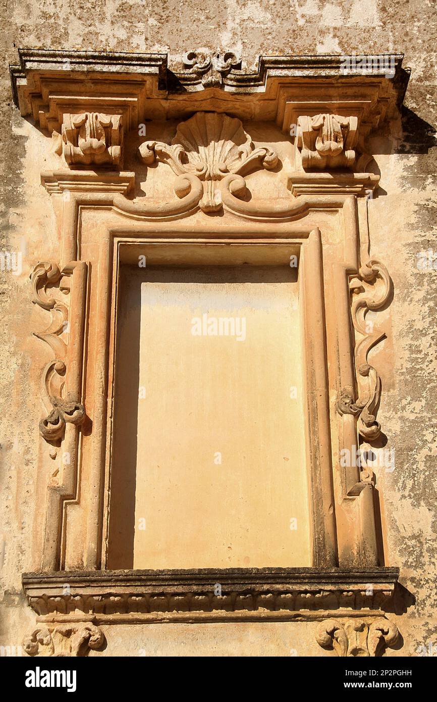 Beautiful architectural details on the facade of a building in the ...