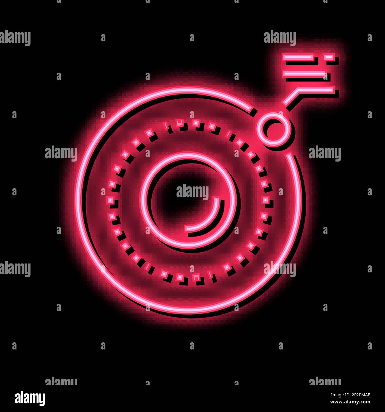 physics hydrogen neon glow icon illustration Stock Vector Image & Art ...
