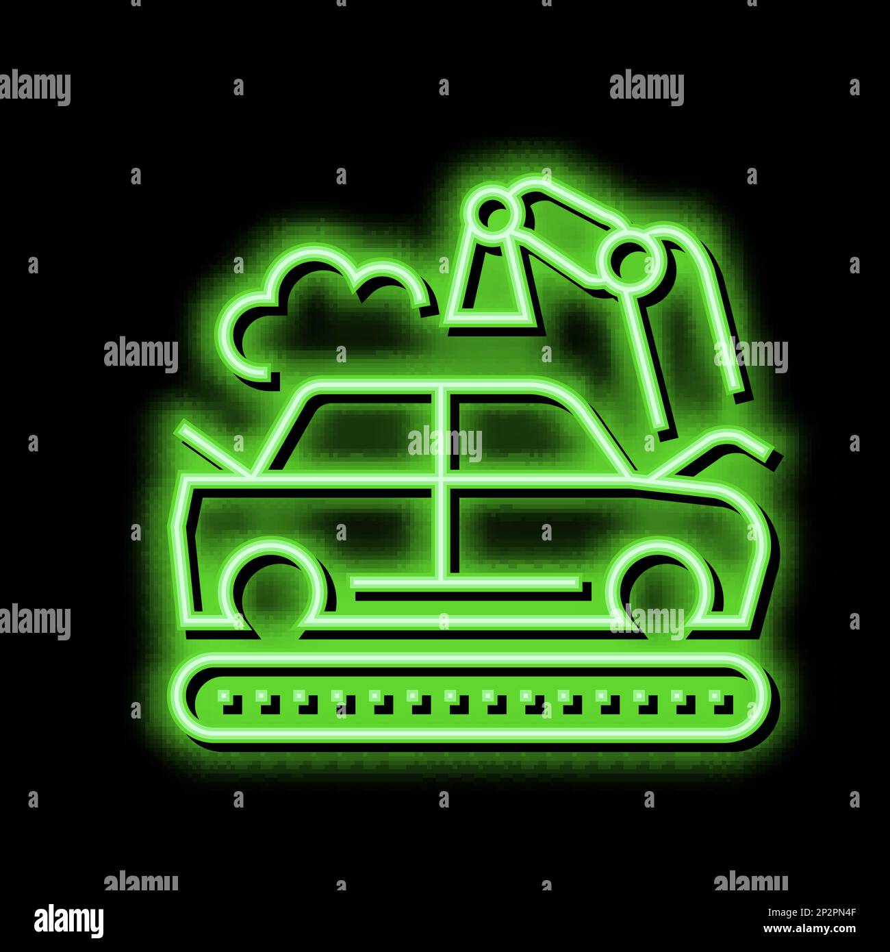 anti-corrosion treatment neon glow icon illustration Stock Vector Image ...