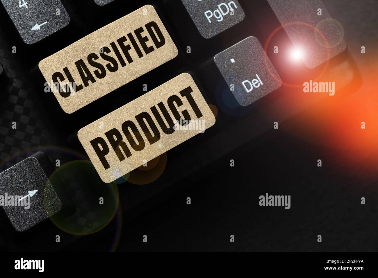 Text sign showing Classified Product. Business approach Sensitive Data ...