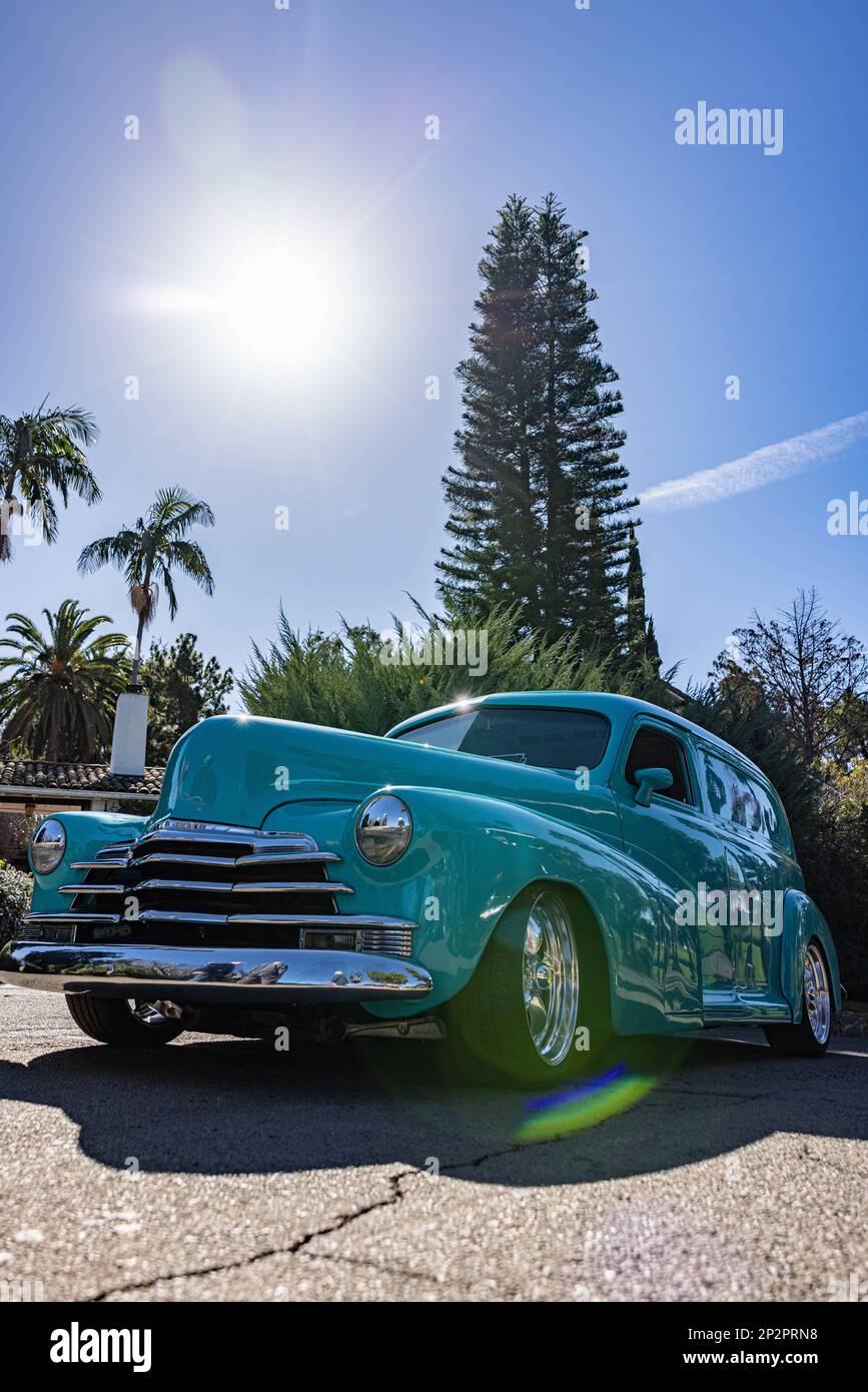 Members of the Fallbrook Vintage Car Club pose for a photo at the Santa ...