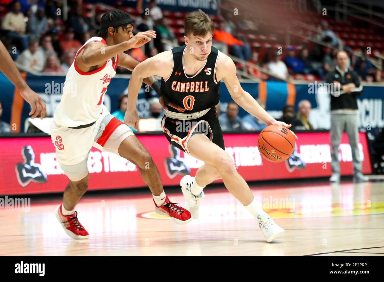 CHARLOTTE, NC - MARCH 04: Josiah Jeffers (2) of the Radford Highlanders ...