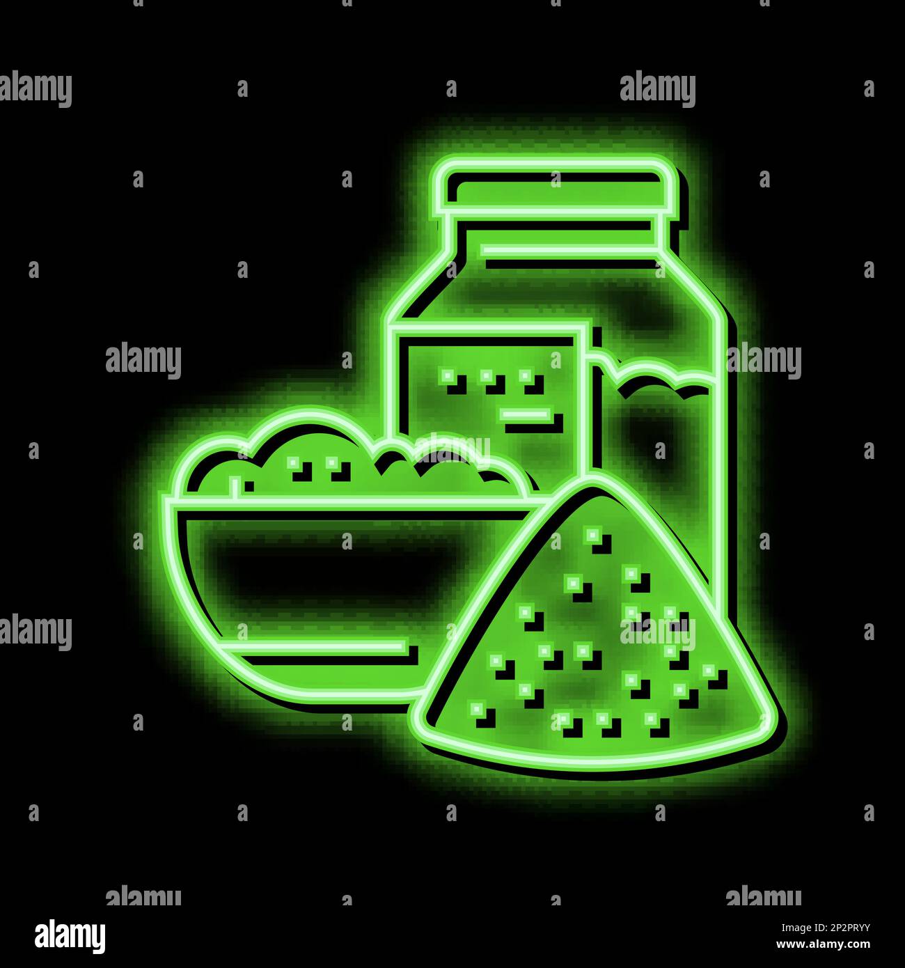 salt for bath neon glow icon illustration Stock Vector Image & Art - Alamy