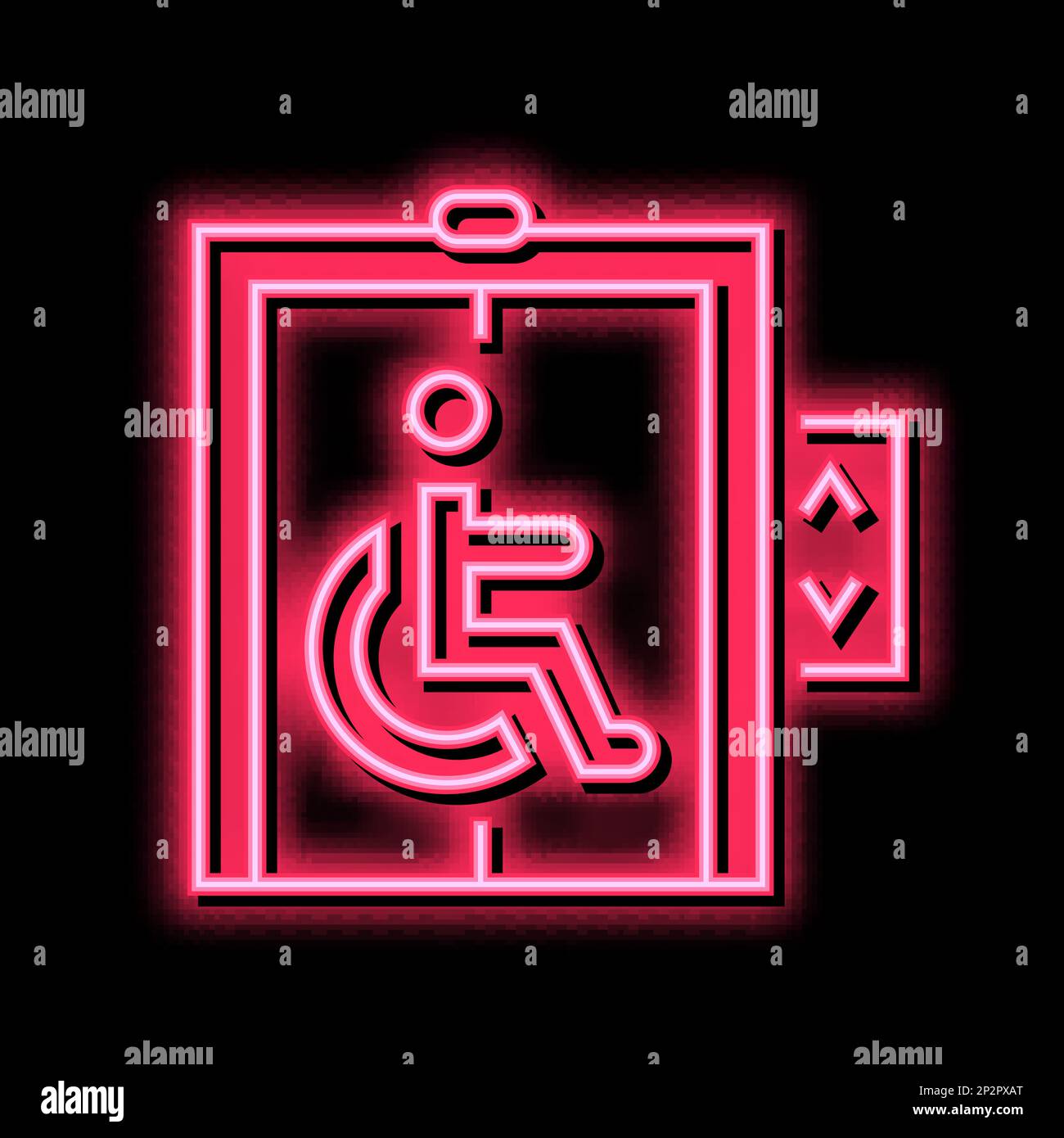elevator for disabled color icon vector illustration Stock Vector Image ...