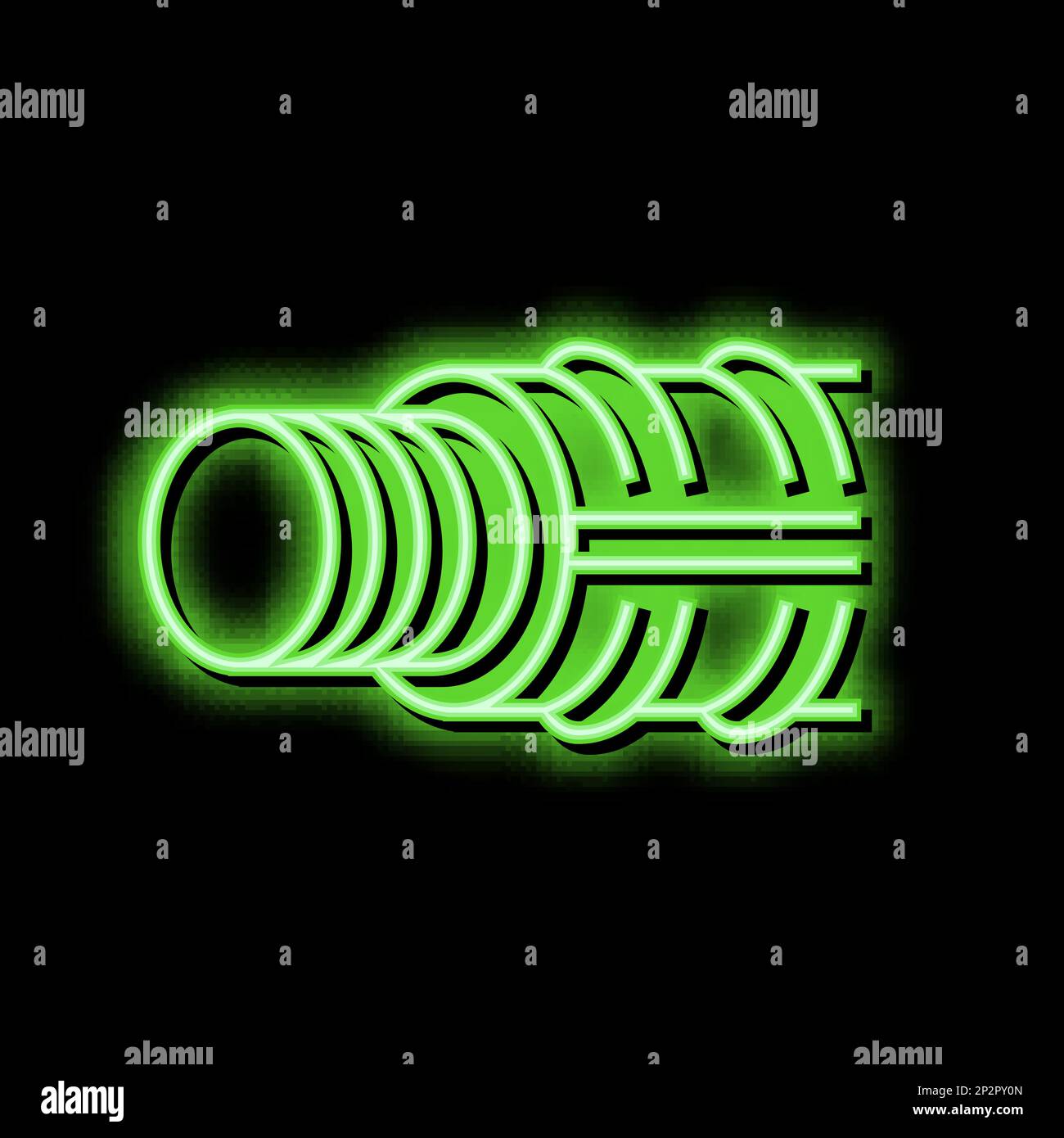 threaded fittings neon glow icon illustration Stock Vector Image & Art ...