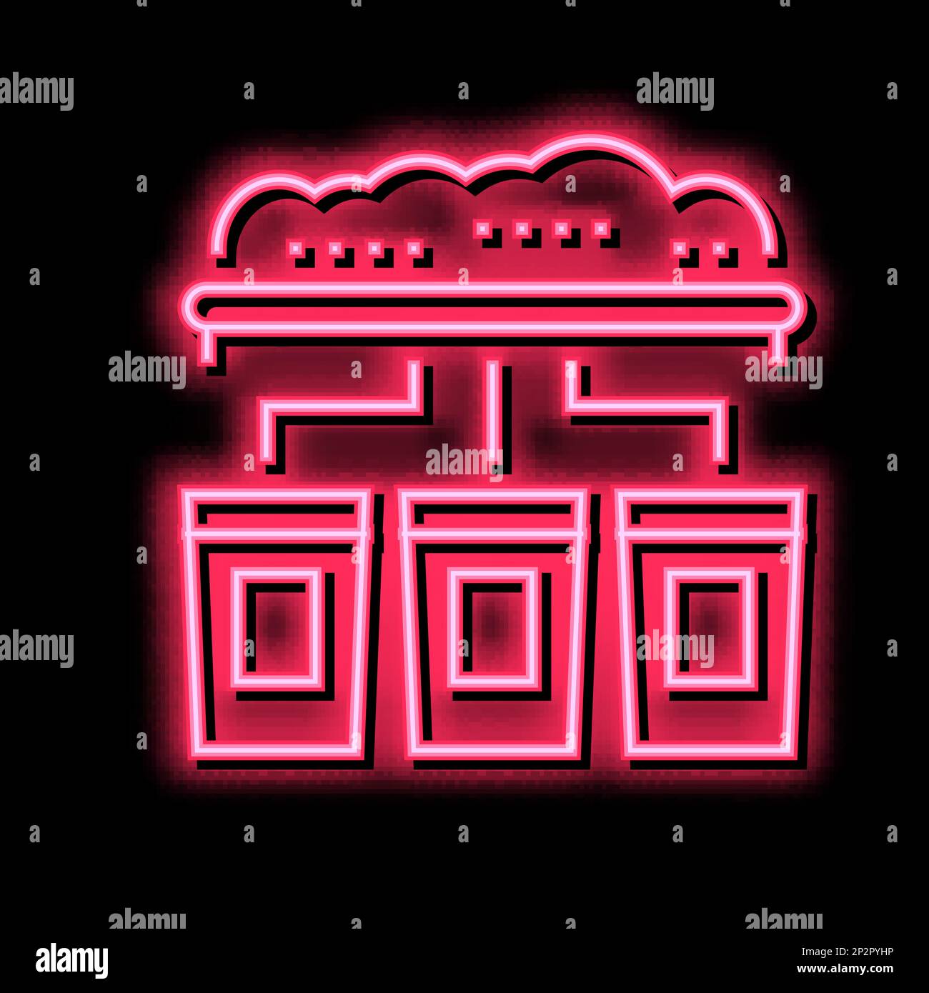 Garbage Sorting Machine Color Icon Vector Illustration Stock Vector Image And Art Alamy