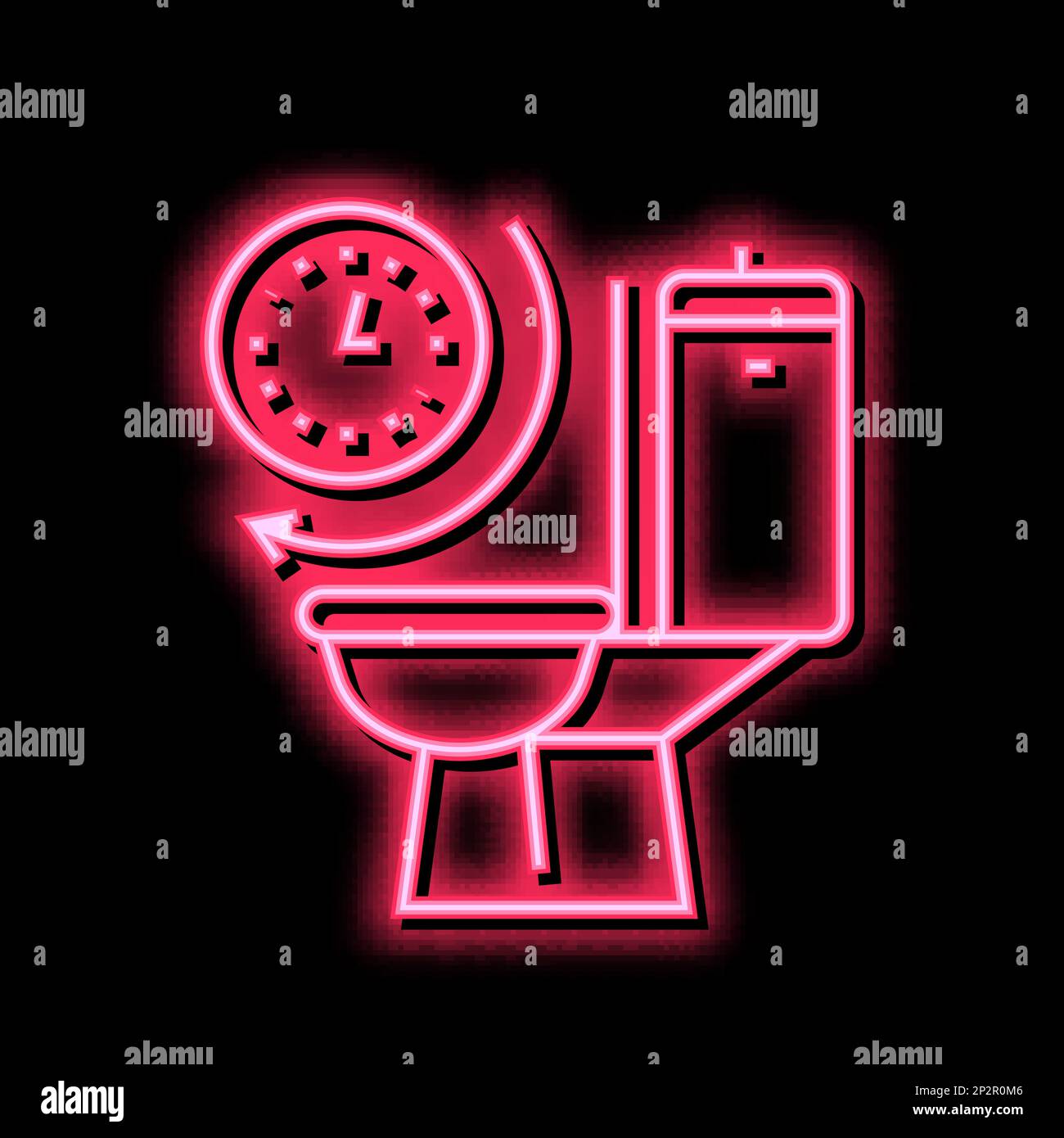 frequent urination neon glow icon illustration Stock Vector Image & Art ...