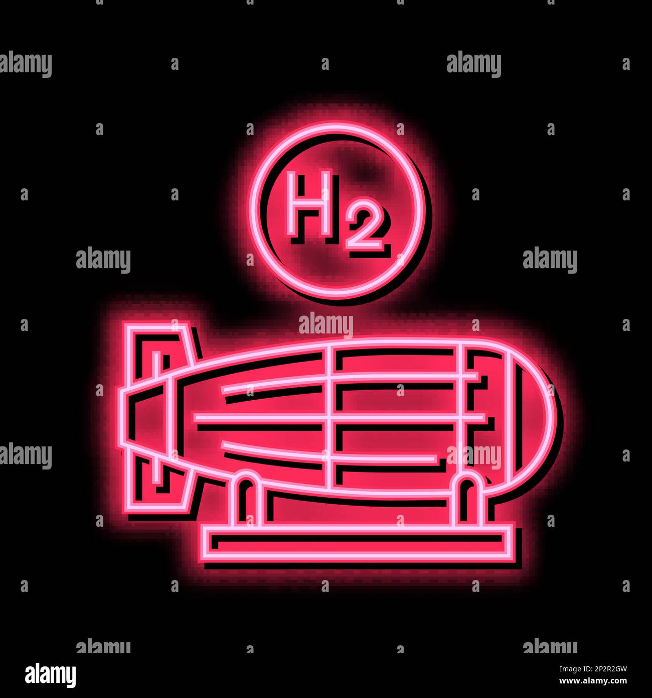 bomb hydrogen neon glow icon illustration Stock Vector Image & Art - Alamy