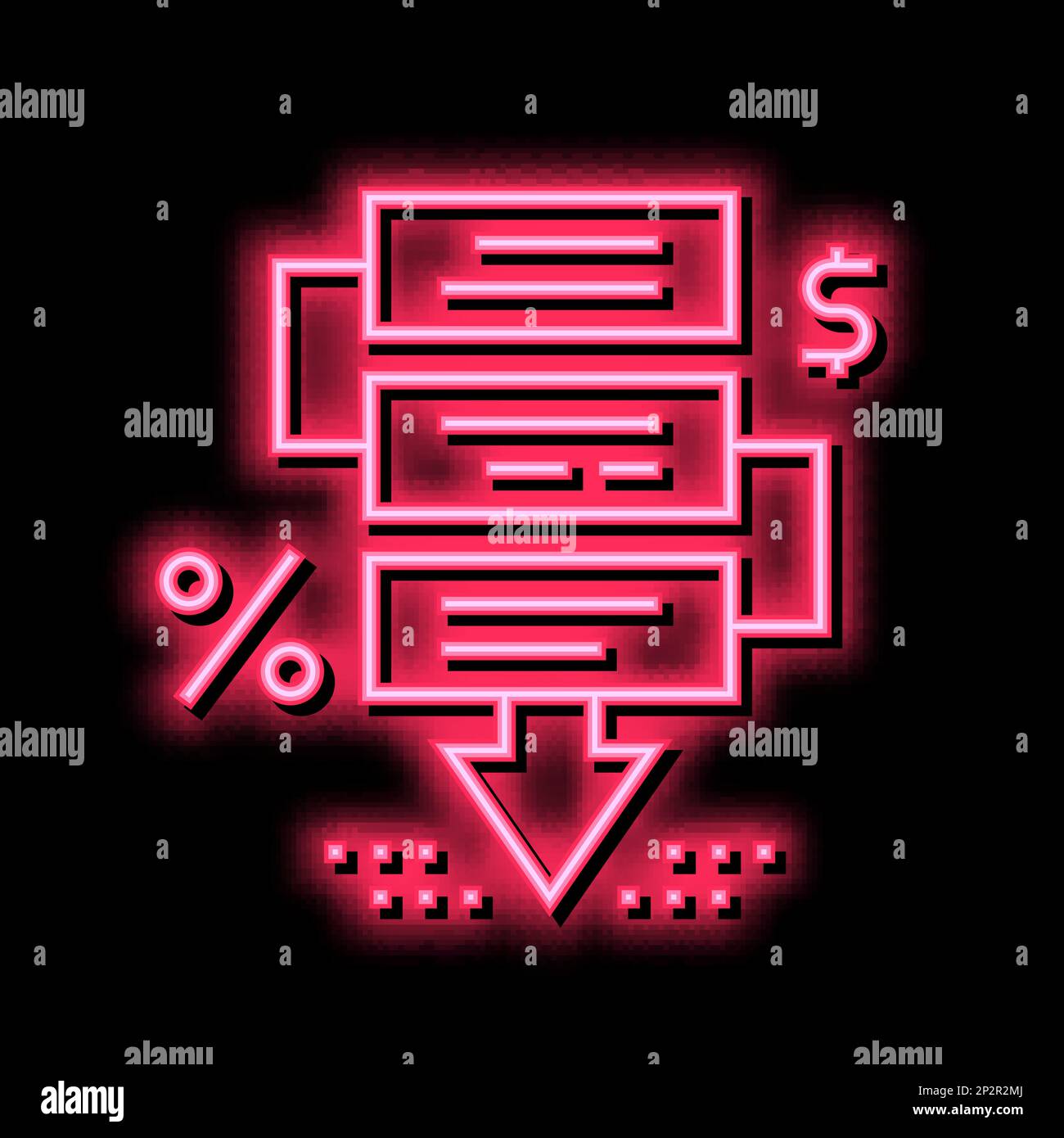 financial crisis stages color icon vector illustration Stock Vector ...