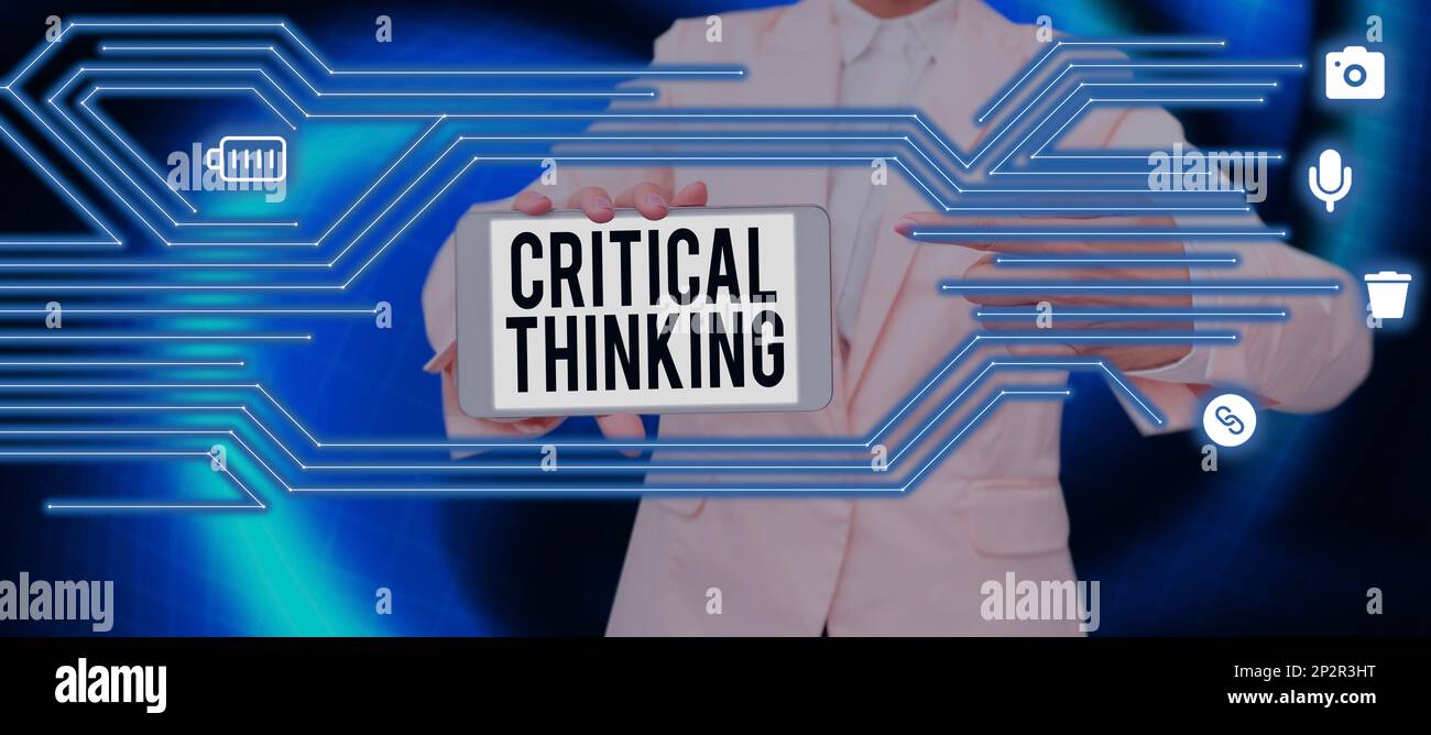 Text showing inspiration Critical Thinking. Word Written on sequence of ...