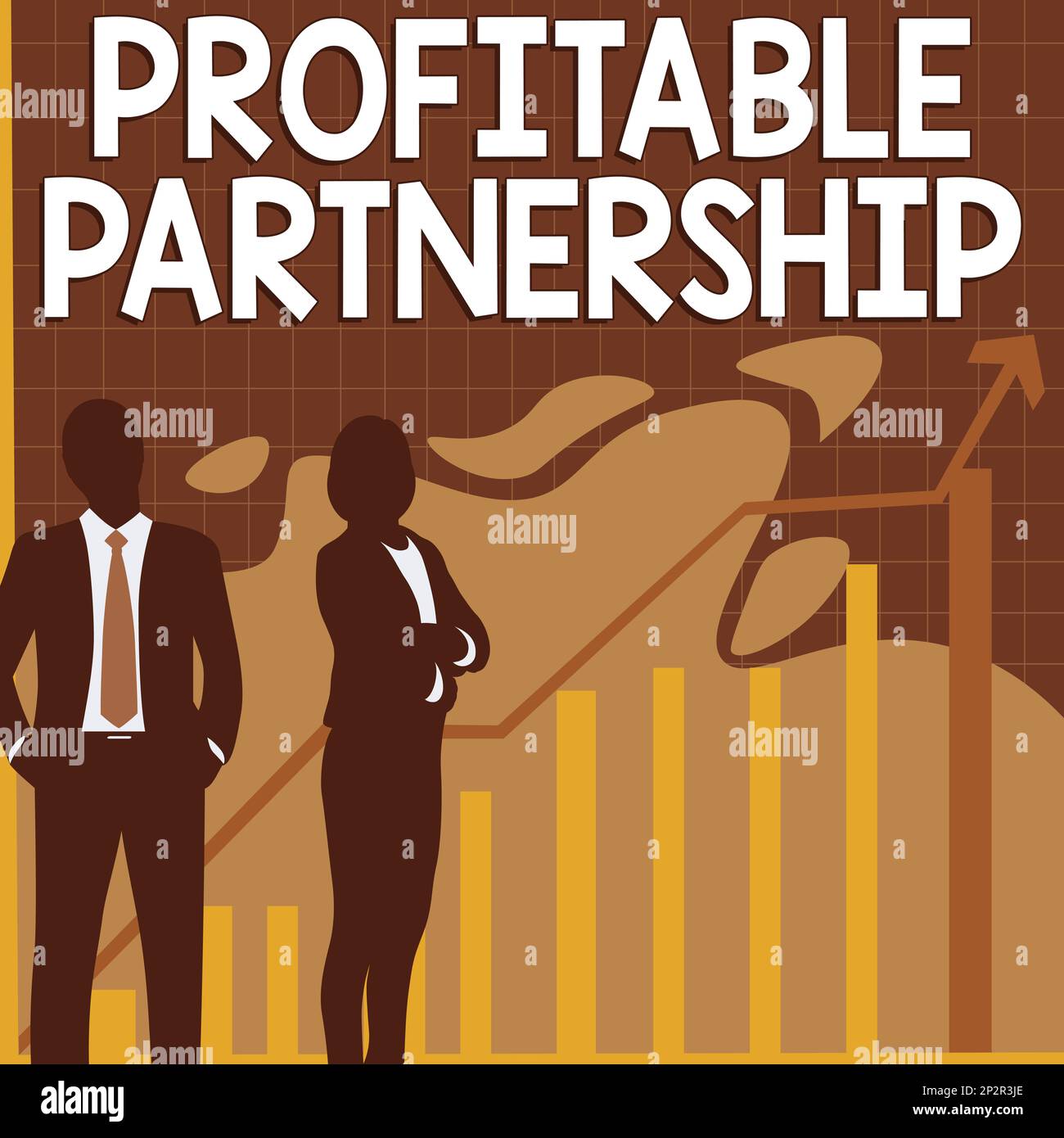 Writing displaying text Profitable Partnership. Business idea creating ...
