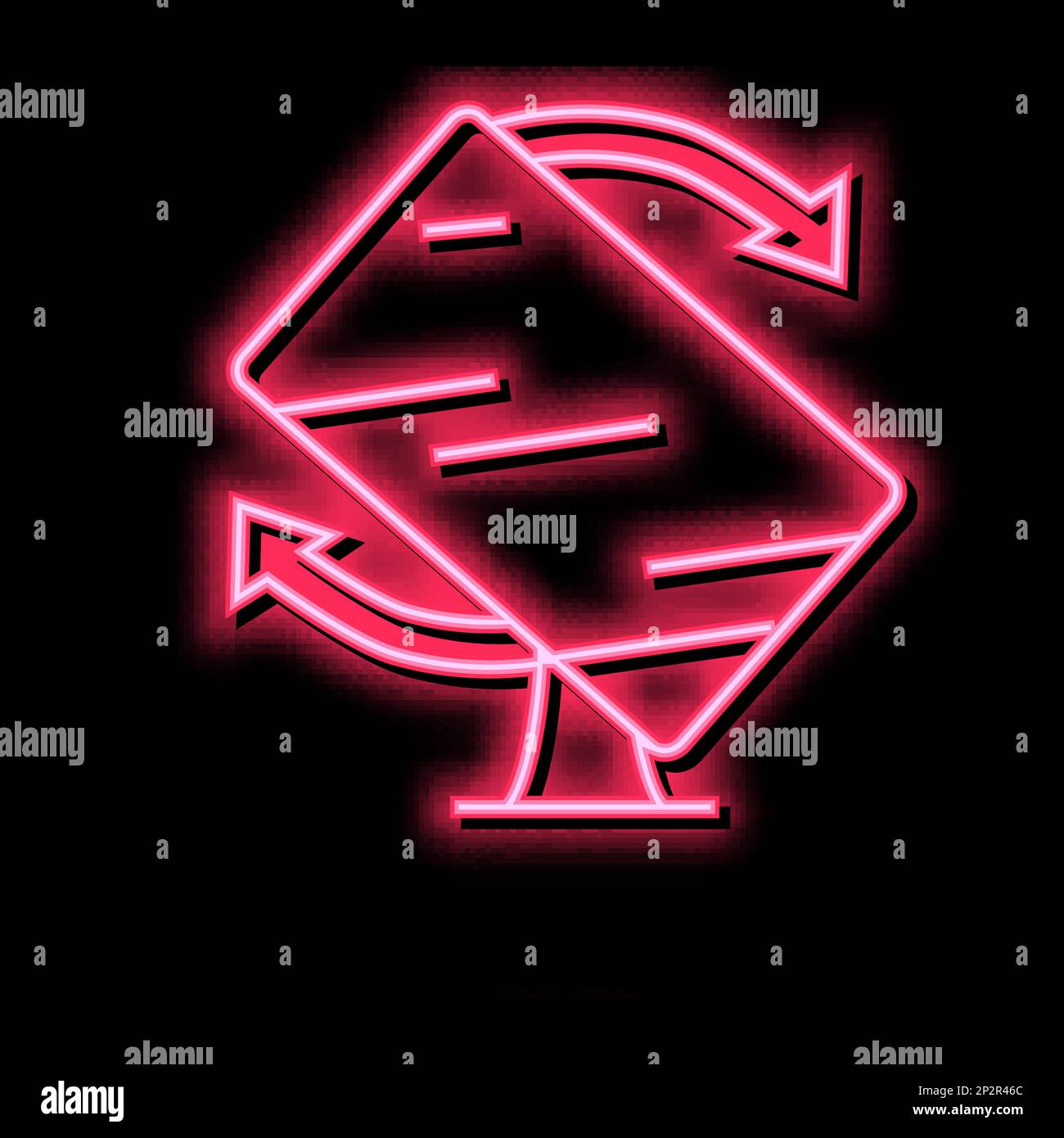 rotating monitor neon glow icon illustration Stock Vector Image & Art ...