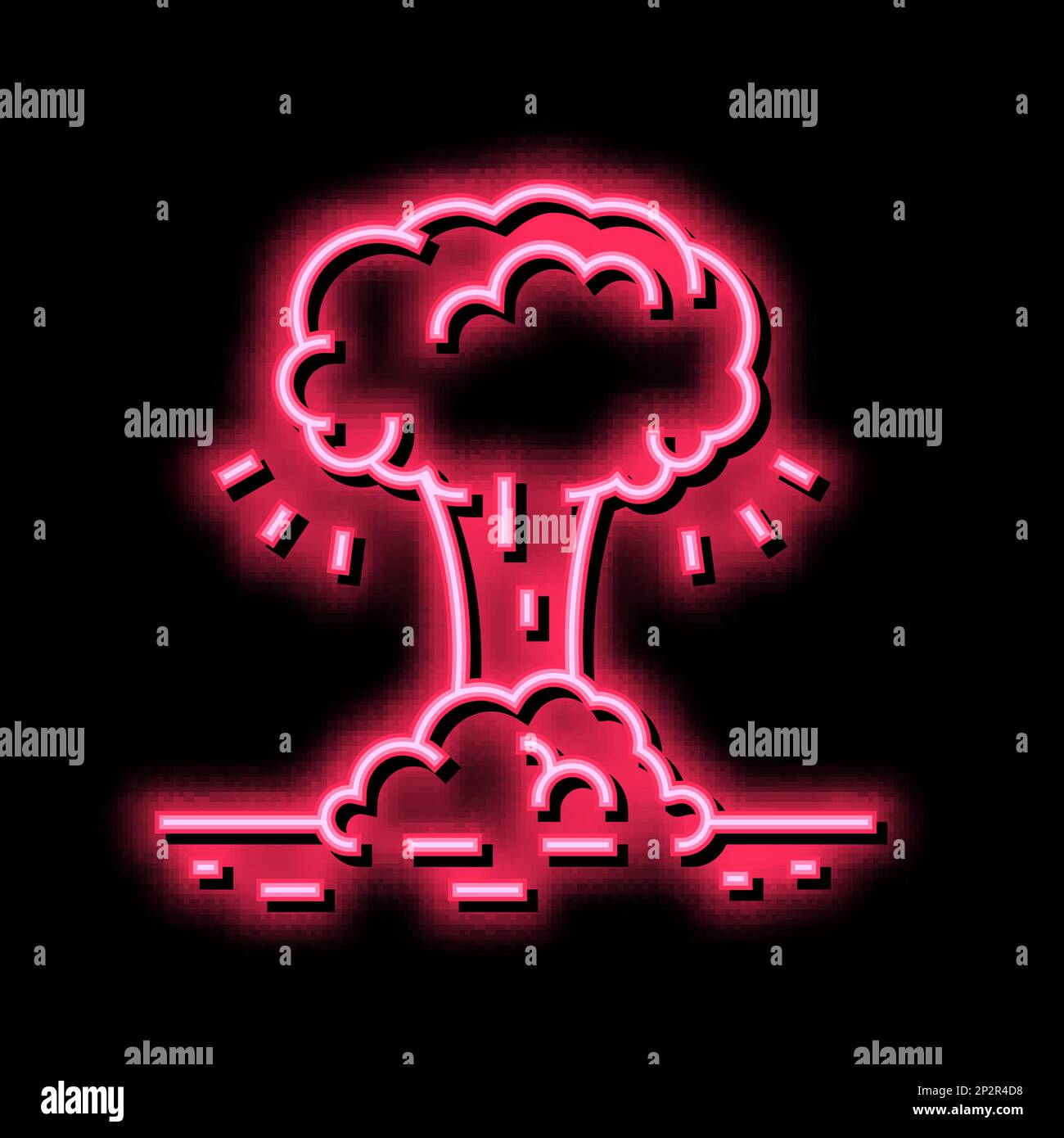 geyser hydrogen neon glow icon illustration Stock Vector Image & Art ...