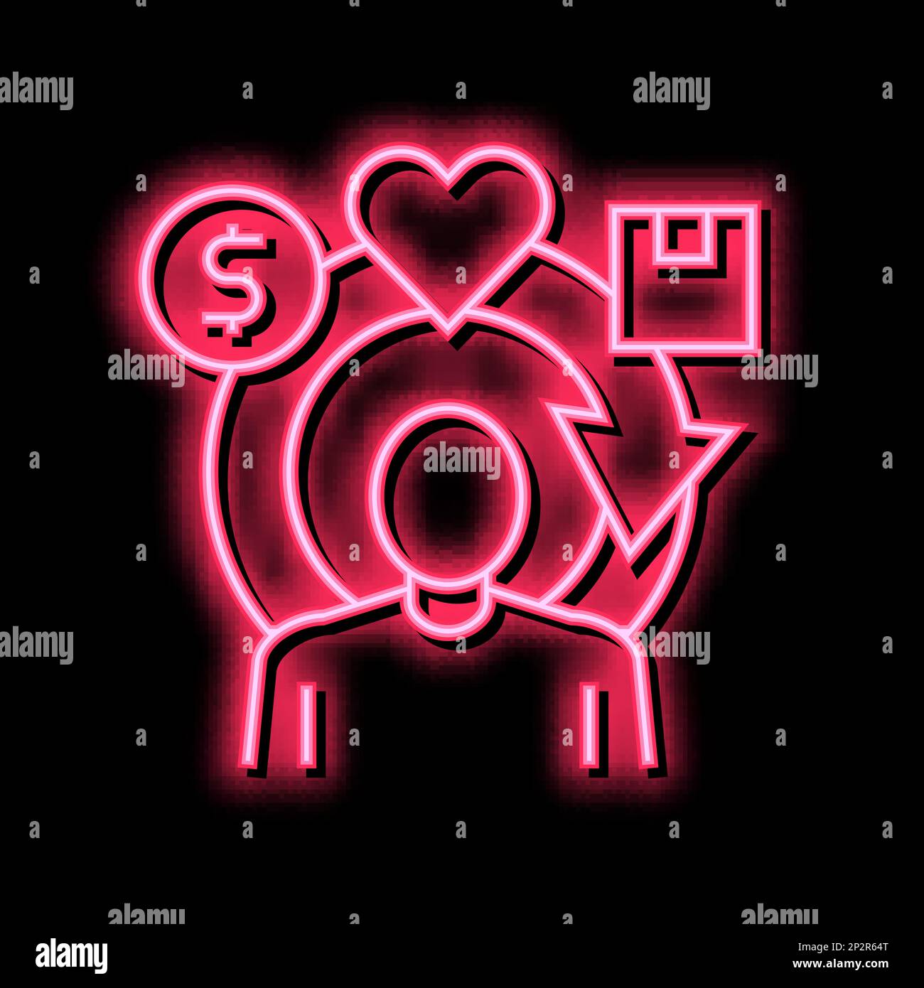 Human market researching color icon hi-res stock photography and images ...