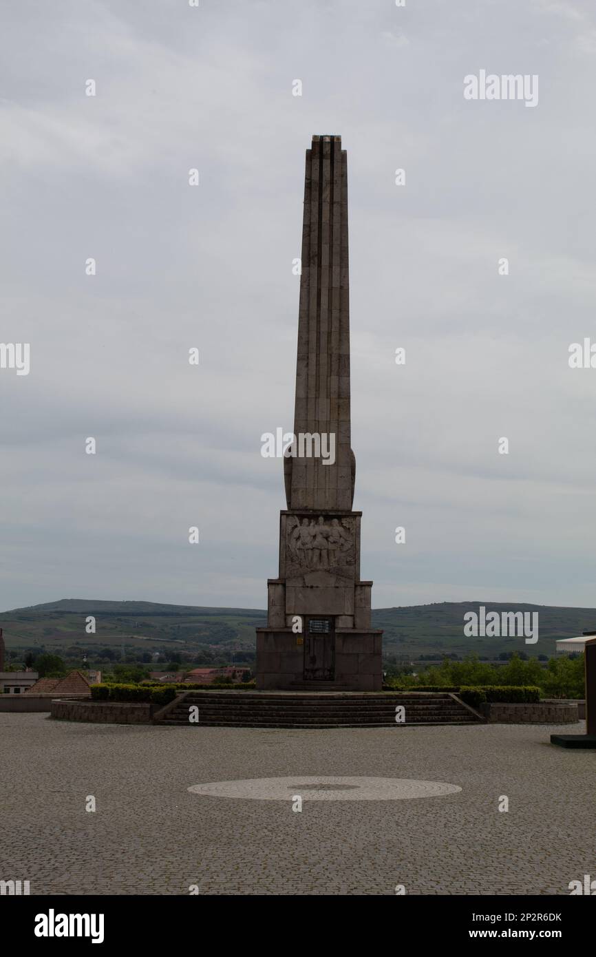 Horea, Cloșca and Crișan obelisk monument at the Alba Carolina Citadel ...