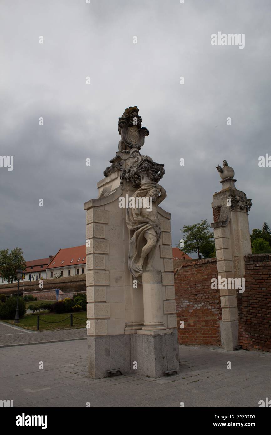 Horea, Cloșca and Crișan obelisk monument at the Alba Carolina Citadel ...