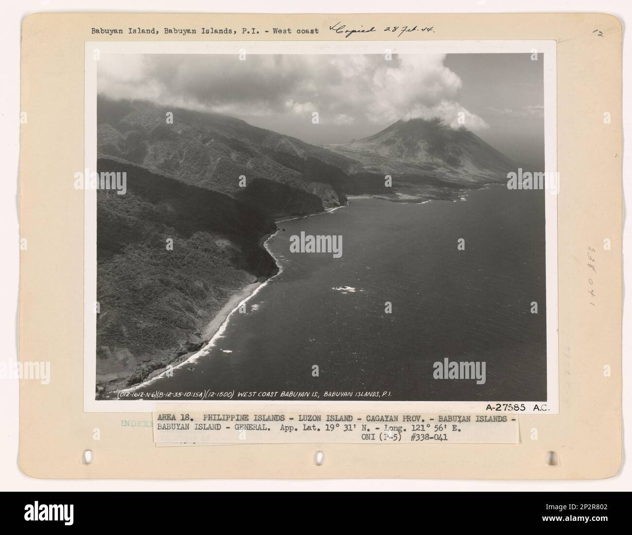 Philippine Island - Babuyan Island, Aerial Photograph Stock Photo - Alamy