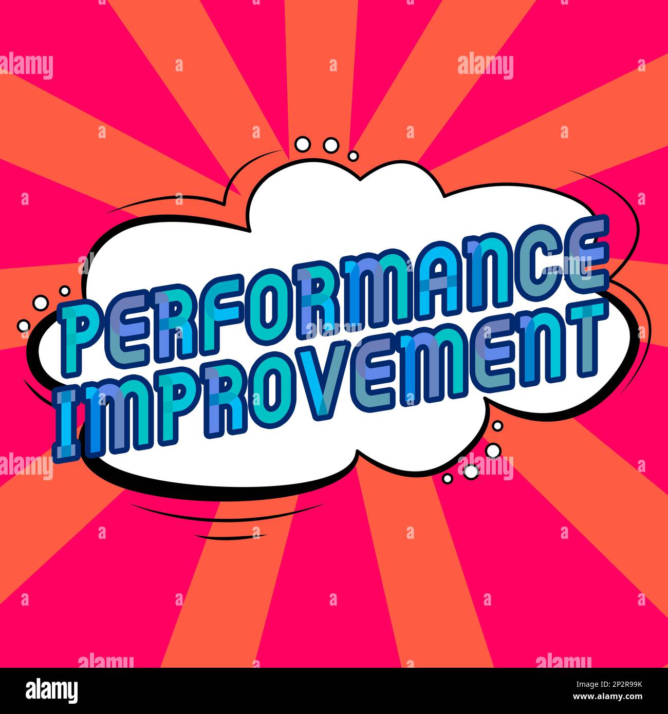 Conceptual caption Performance Improvement. Business concept Measure ...