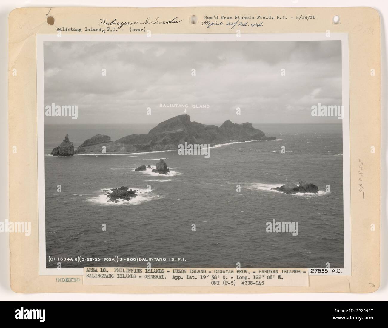 Philippine Island - Babuyan Island, Aerial Photograph Stock Photo - Alamy