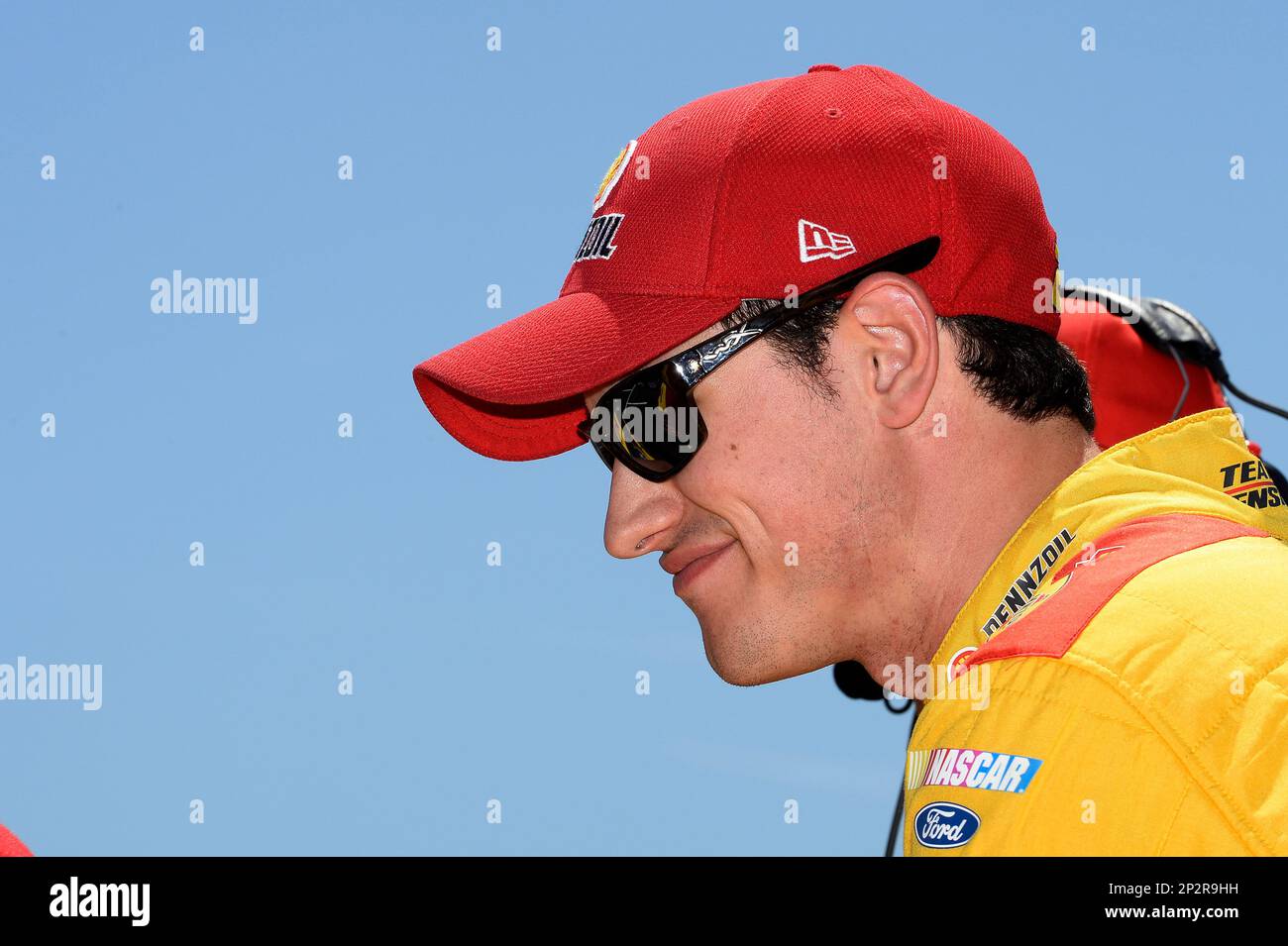 Joey Logano (22) during qualifying for the NASCAR Sprint Cup Series ...