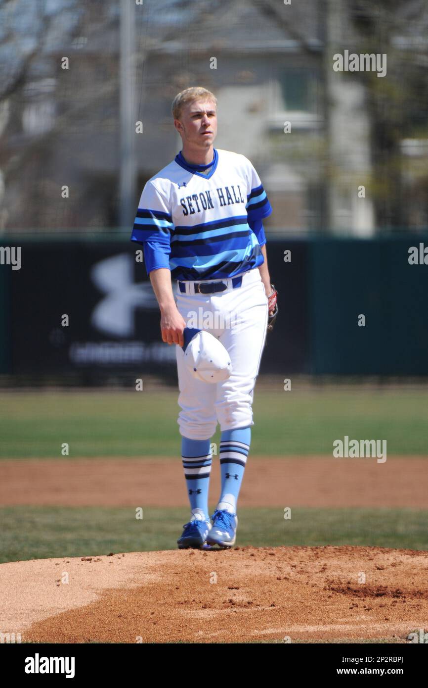 Seton Hall University Pirates pitcher Shane McCarthy (12) during game ...