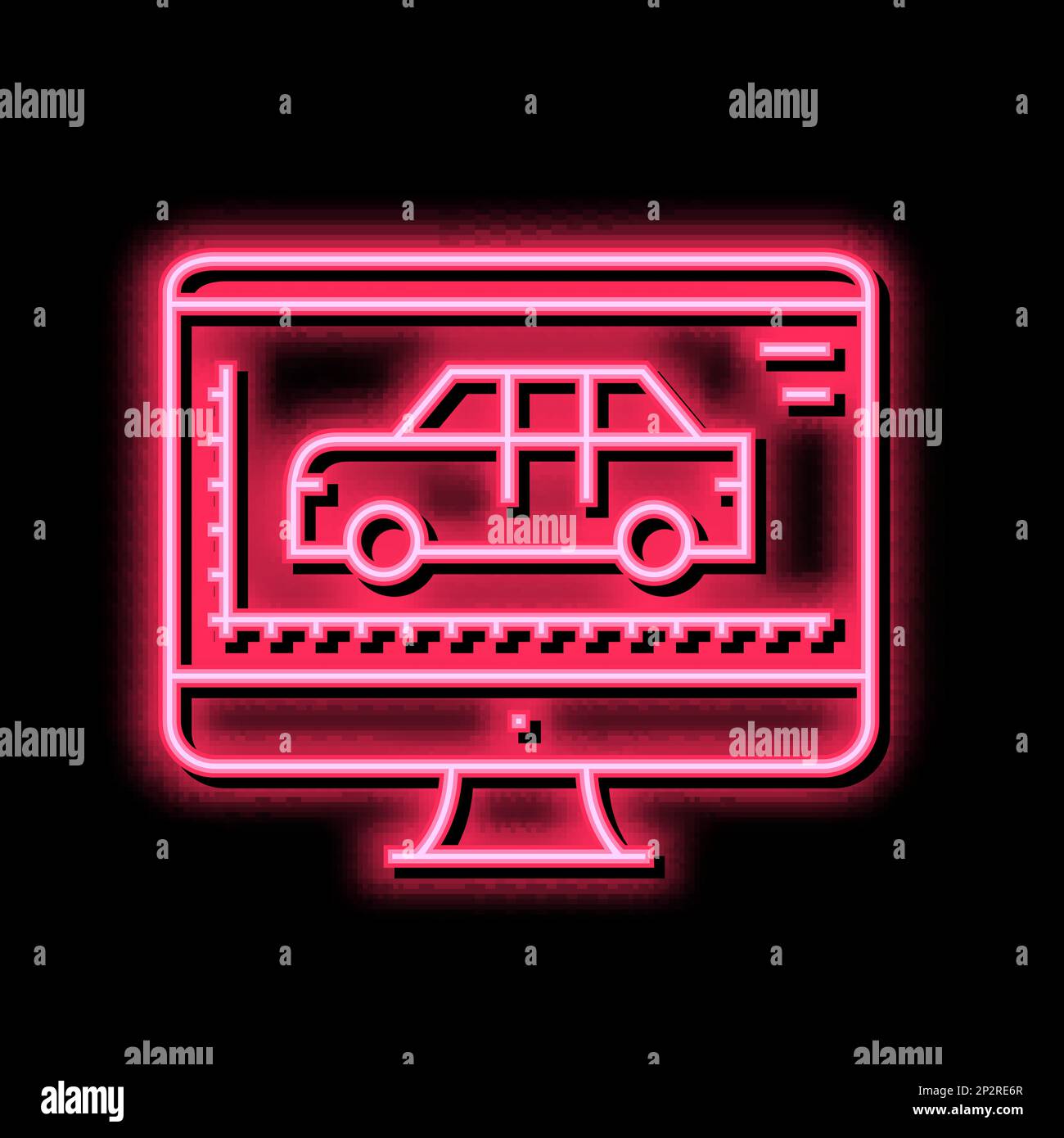 car model sizes and characteristics color icon vector illustration ...