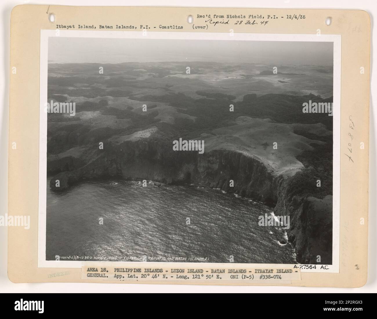 Philippine Island - Batan Islands, Aerial Photograph Stock Photo - Alamy