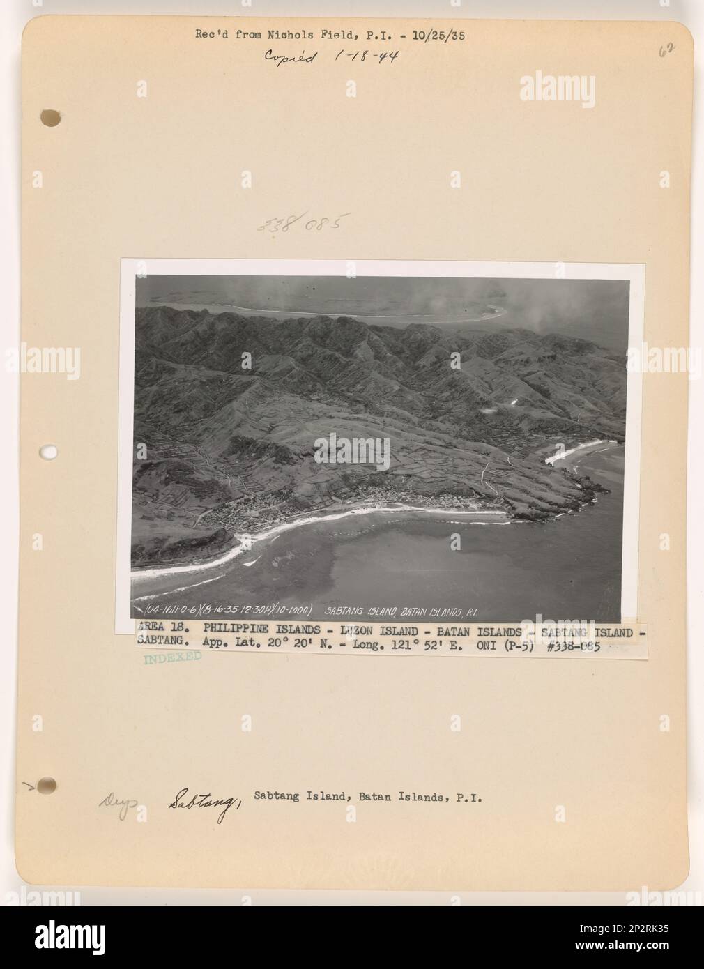 Philippine Island - Batan Islands, Aerial Photograph Stock Photo - Alamy