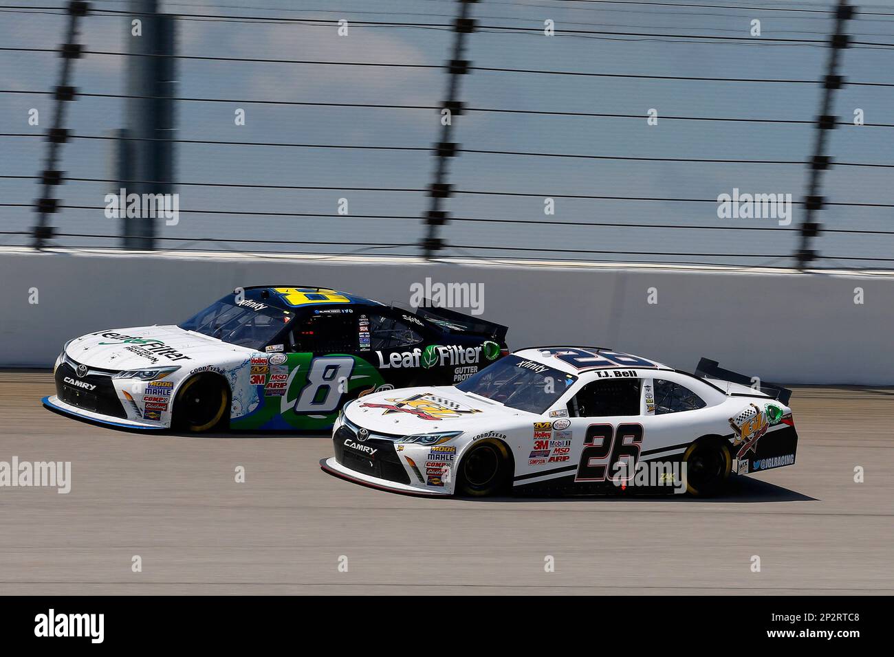 Blake Koch (8) and Cj Faison (26) during the NASCAR Xfinity Series ...