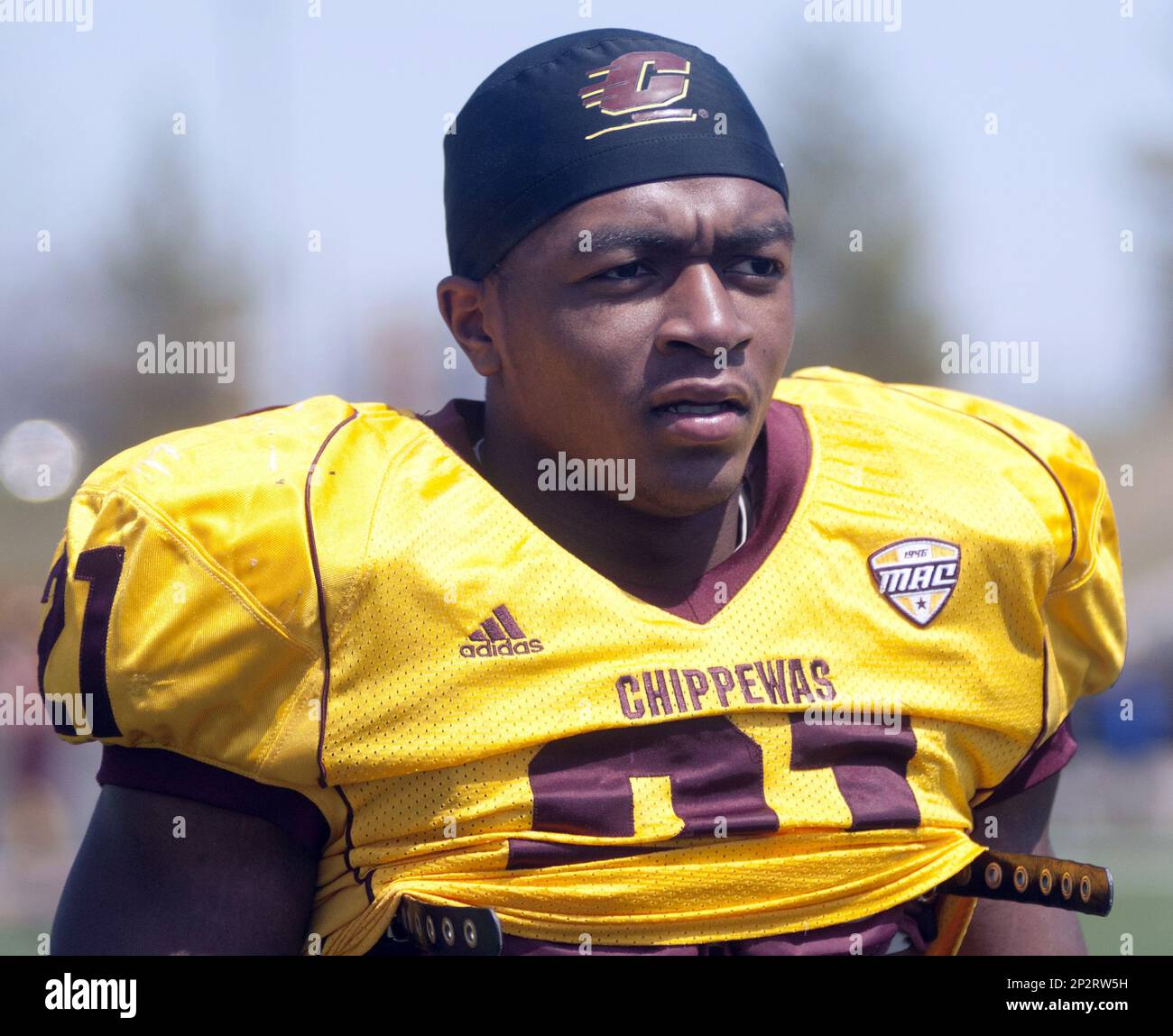 In this photo taken April 19, 2014, Central Michigan cornerback Derrick ...
