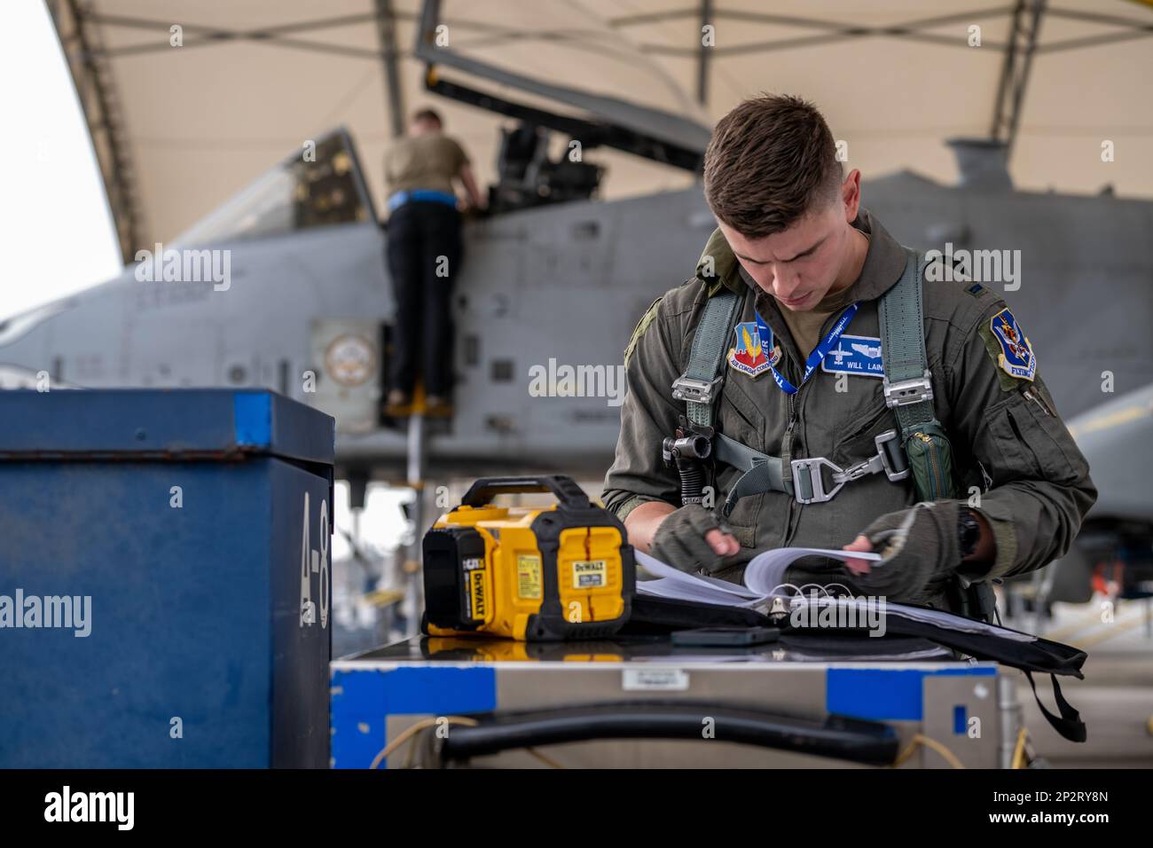 U.S. Air Force 1st Lt. William Laingen, 74th Fighter Squadron A-10C ...