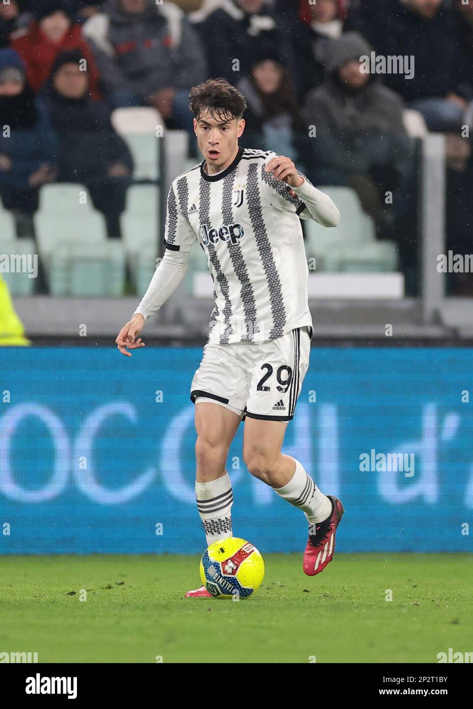 Turin, Italy, 2nd March 2023. Matias Soule of Juventus during the Serie ...
