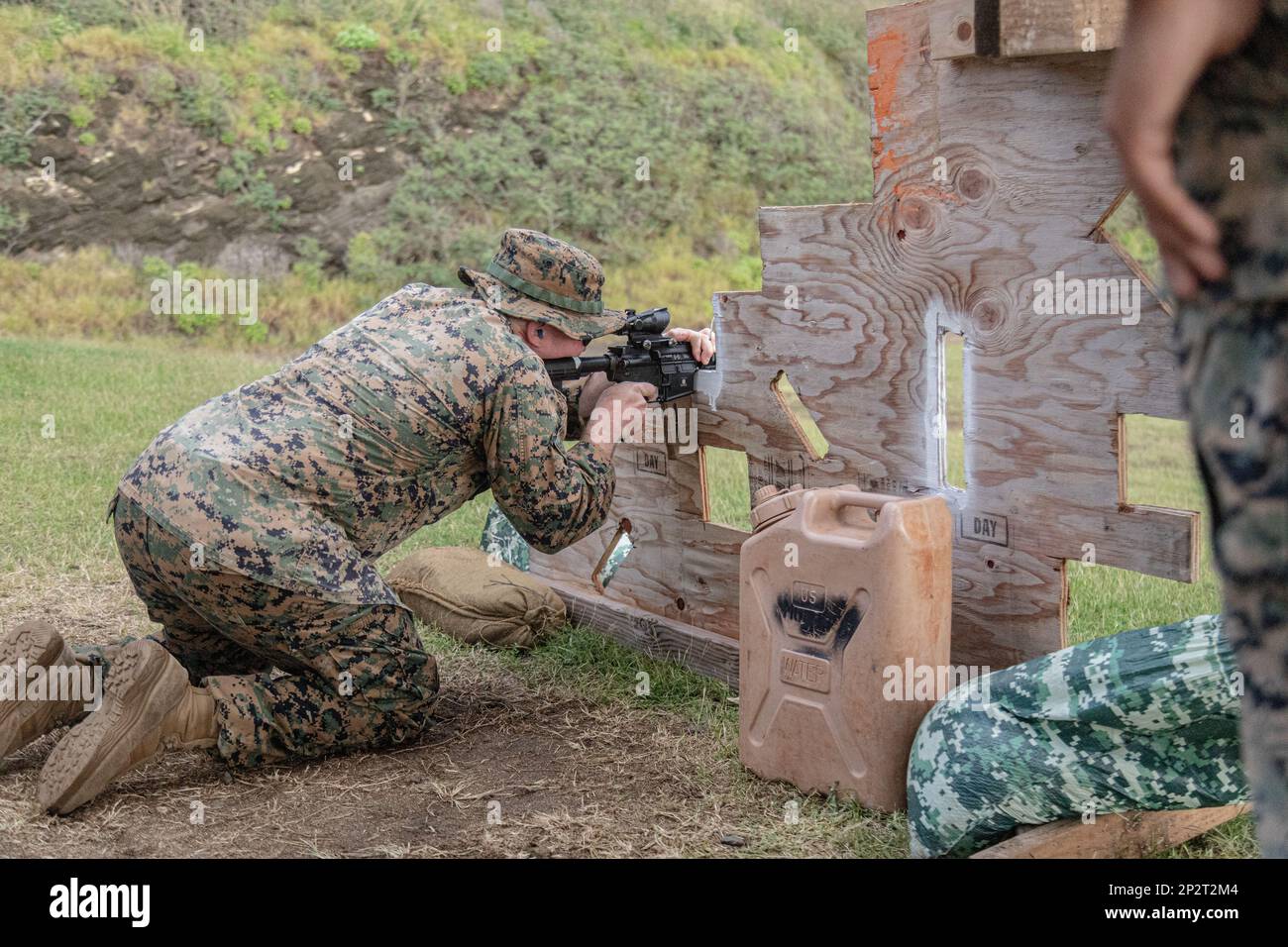 U.S. Marine Corps GySgt. Mitch Backer, S6 operations chief, 3rd Radio ...