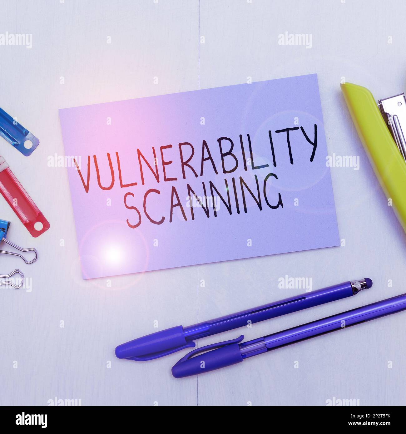 Text sign showing Vulnerability Scanning. Concept meaning defining ...