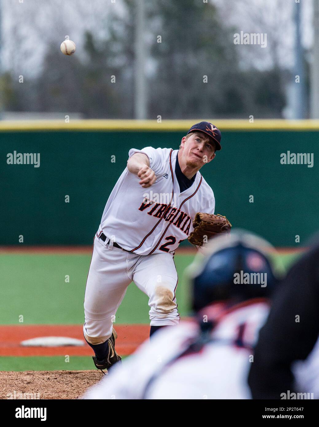 March 1, 2015 - Myrtle Beach, S.C., USA - Virginia pitcher Josh Sborz ...