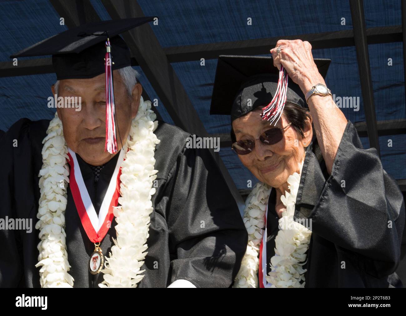 George Kaihara and his wife Miko Nakamura Kaihara, both 90-years-old ...