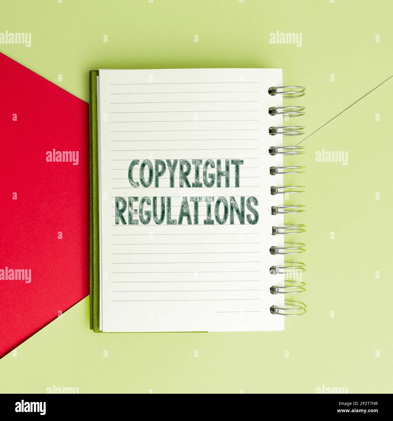 Conceptual caption Copyright Regulations. Business idea body of law ...