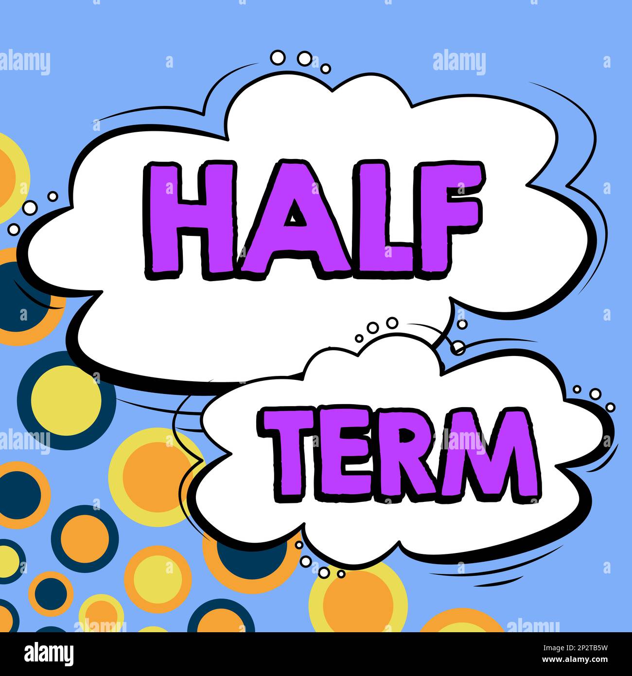 Sign displaying Half Term. Word Written on half the usual price at ...